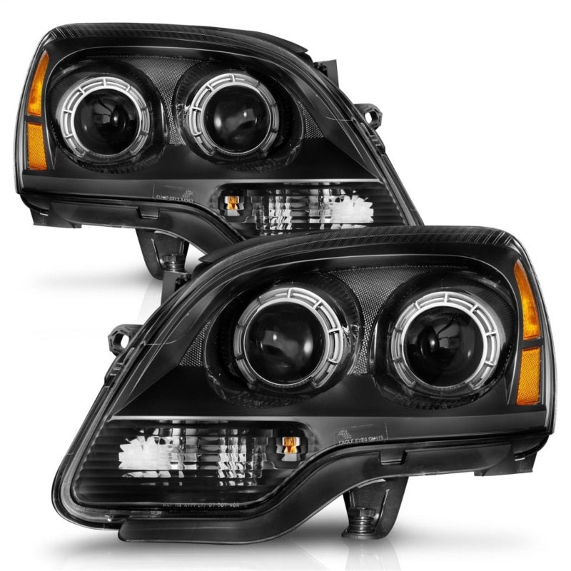 ANZO 2007-2012 GMC Acadia Projector Headlights Balck Housing – SR1 Performance