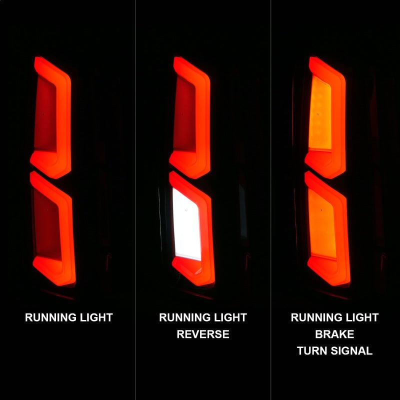 ANZO 2015-2020 Chevrolet Tahoe LED Tail Lights w/ Light Bar Black Hous – SR1 Performance