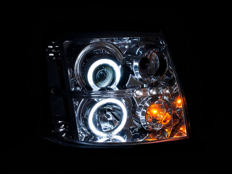 ANZO 2003-2006 Cadillac Escalade Projector Headlights w/ Halo Chrome ( – SR1 Performance