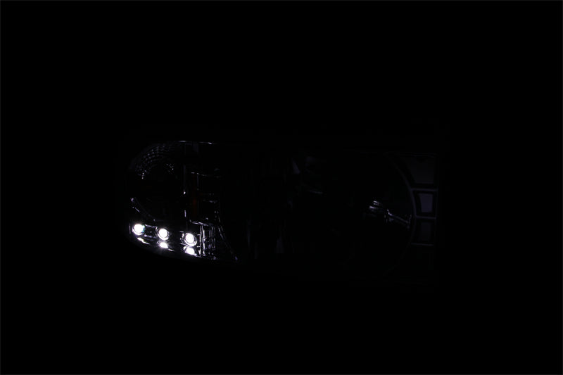 ANZO 1994-2001 Dodge Ram Crystal Headlights Chrome w/ LED – SR1 Performance