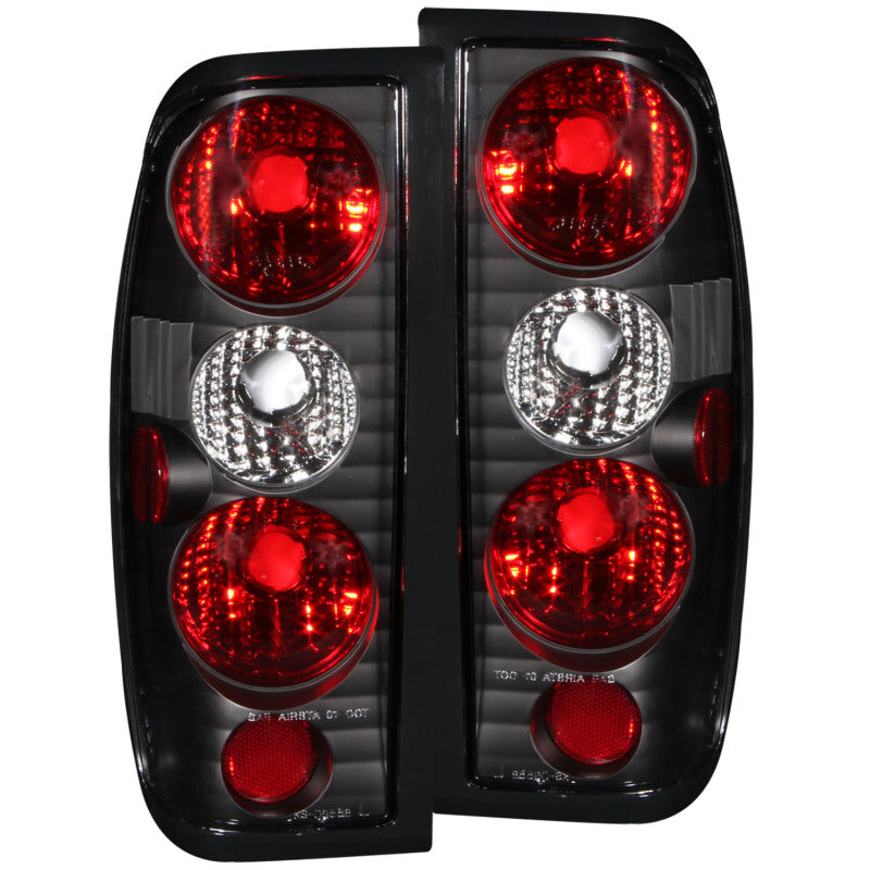 ANZO 1998-2004 Nissan Frontier Taillights Black – SR1 Performance