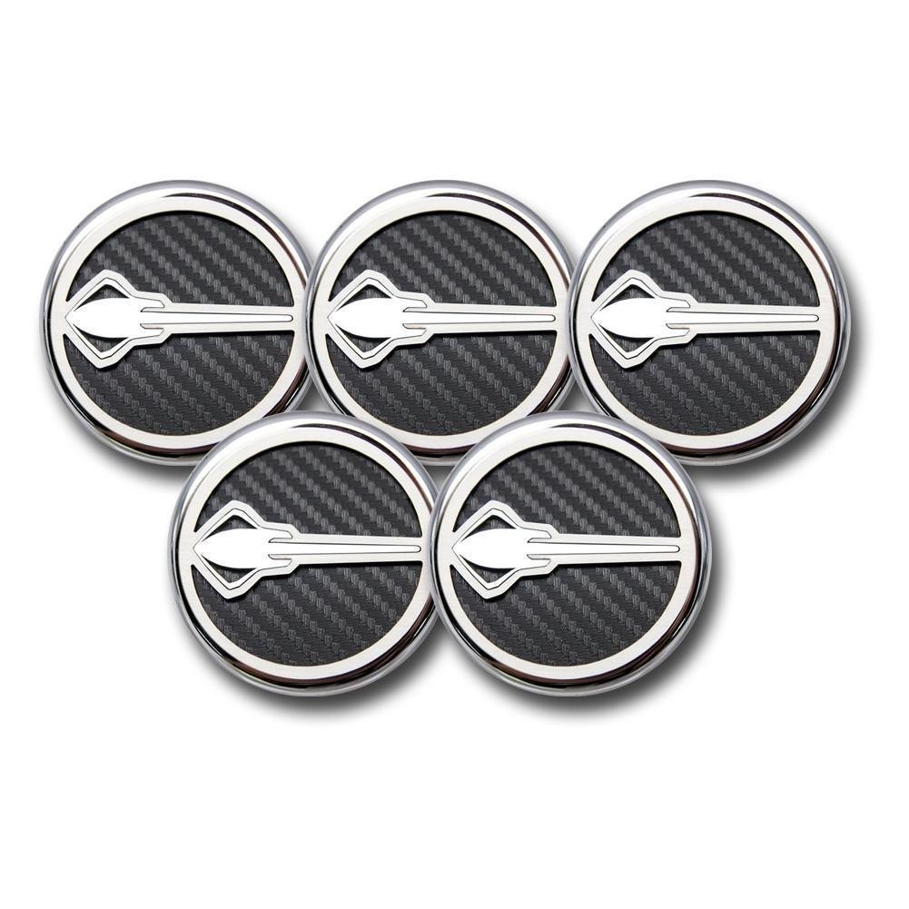 C7 Corvette Cap Cover 5Pc. Set Auto - Stingray Emblem GM Licensed Chro – SR1 Performance