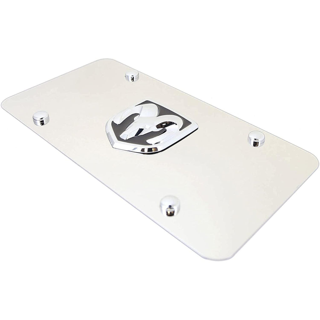 Dodge Ram Logo Chrome Steel License Plate – SR1 Performance