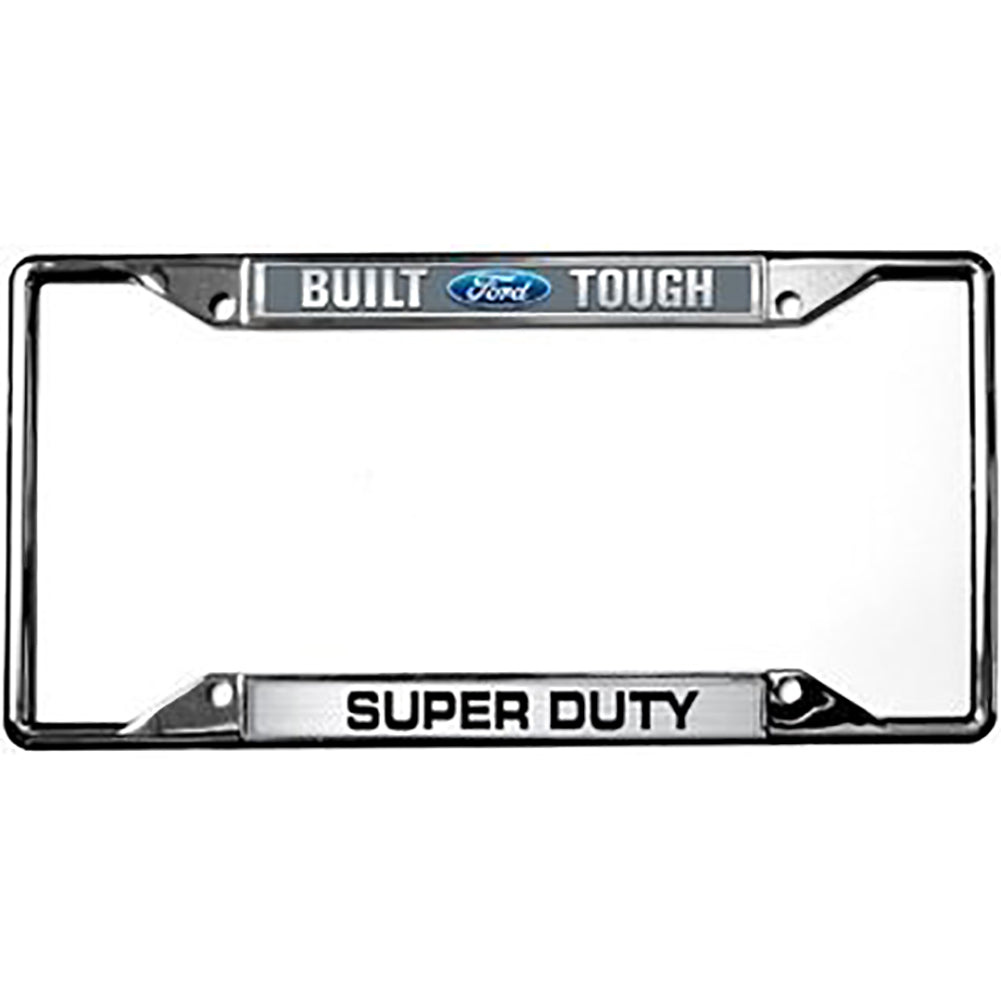 Built Ford Tough Super Duty License Plate Frame - Chrome – SR1 Performance