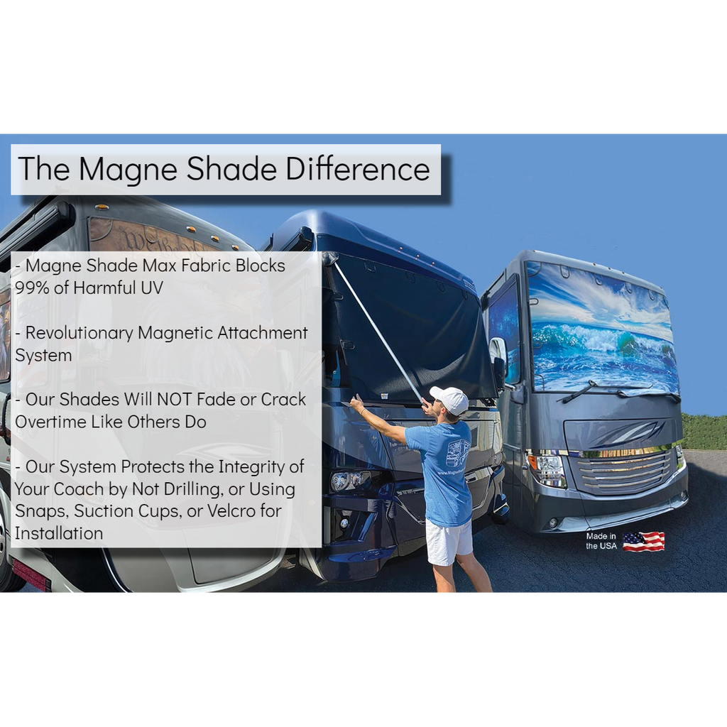 Class A RV/Motorhome Exterior Windshield Sun Shade by Magne Shade – SR1 ...