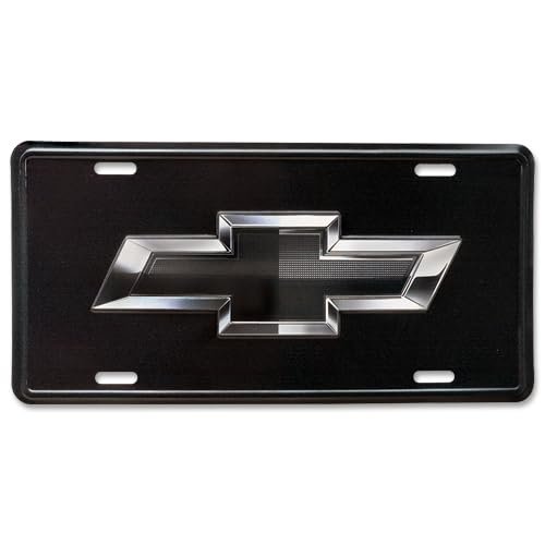 Chevrolet Black Bowtie License Plate - Officially Licensed by GM – SR1 ...
