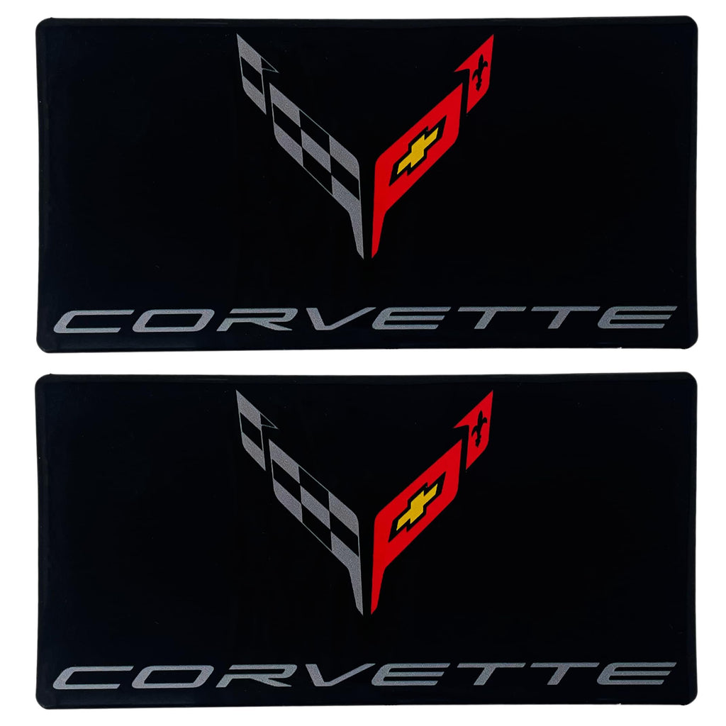 C8 Corvette Logo Sun Visor Label Cover Decal - Set of 2 Domed : 2020 ...