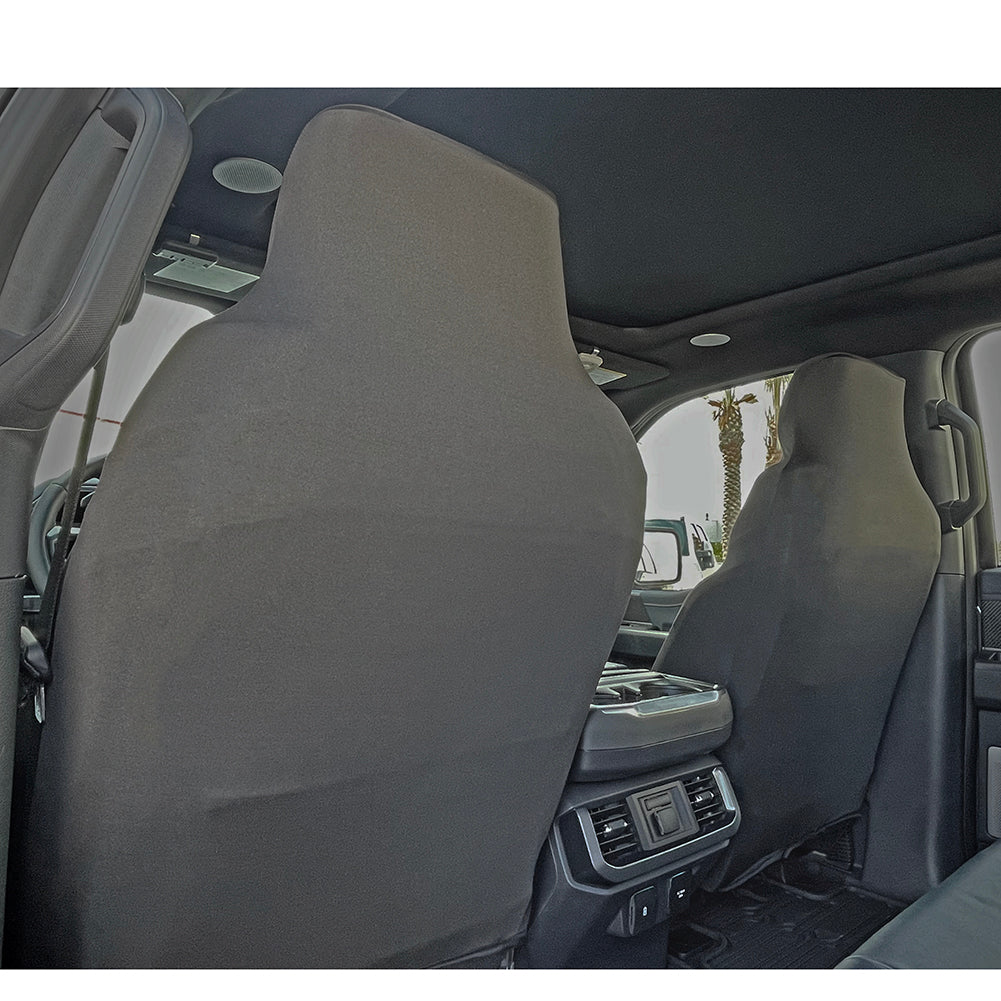 Ford Raptor, F150 & F250 Seat Covers - Stretch Satin - Black – SR1 ...