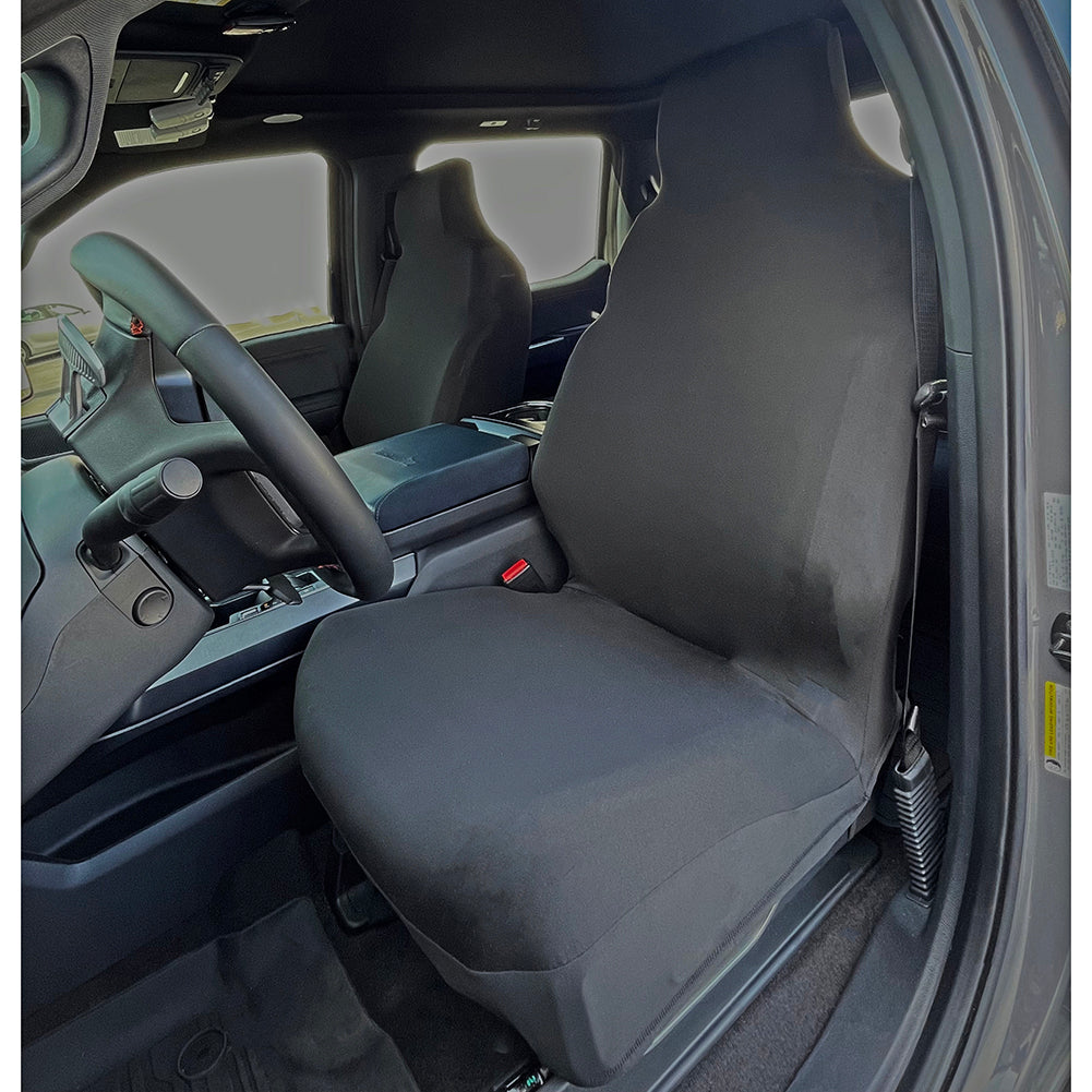 Ford Raptor, F150 & F250 Seat Covers - Stretch Satin - Black – SR1 ...