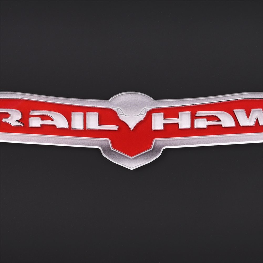 Trailhawk Carbon Steel License Plate - Black with Red Logo – SR1 ...