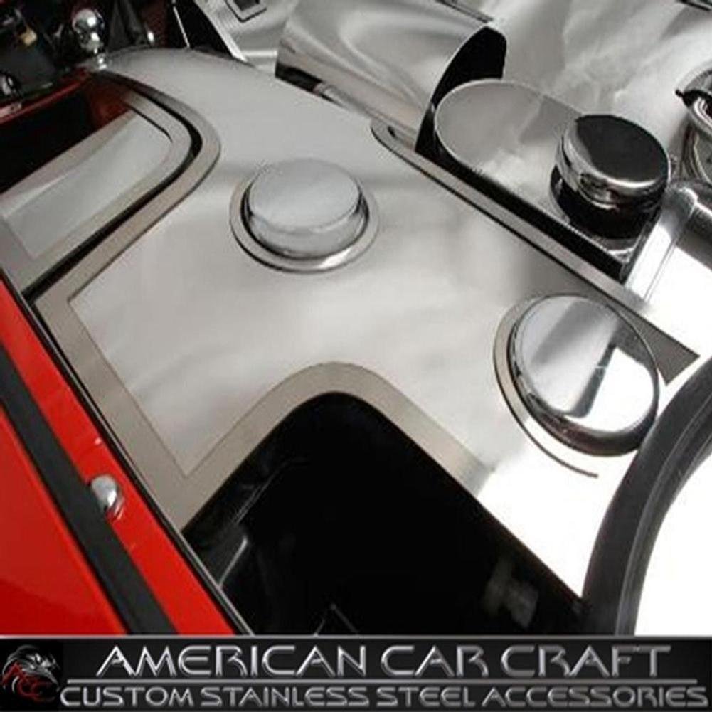 C5 Corvette Washer Tank Covers with Cap Cover - Polished Stainless Ste ...