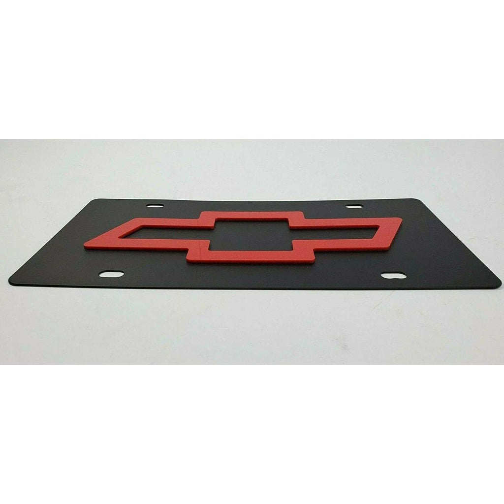 Chevrolet Bowtie License Plate - Carbon Steel with Red Logo – SR1 ...