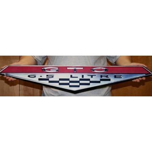 GM Pontiac GTO Emblem Metal Sign - 34" x 6" – SR1 Performance