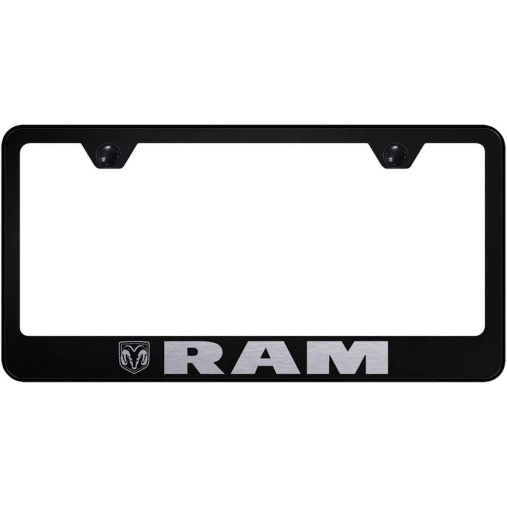 Dodge Ram License Plate Frame Stainless Steel Black – SR1 Performance