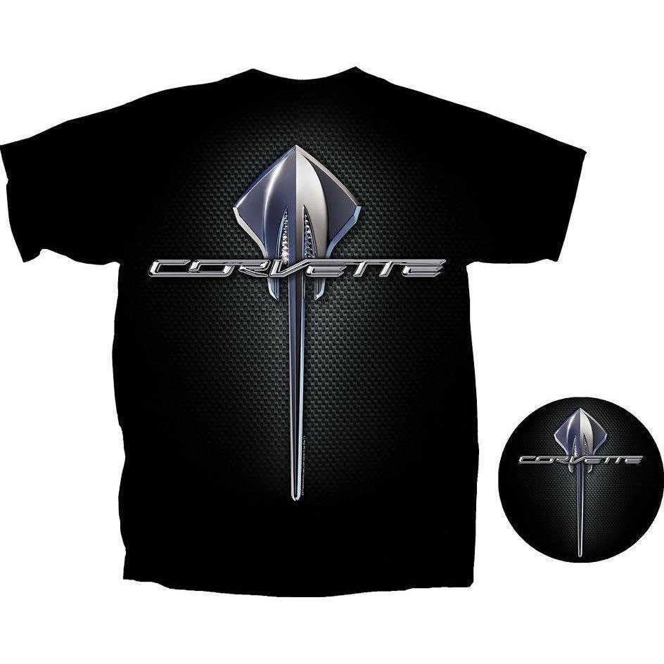 C7 Corvette Script w/Stingray Logo T-shirt : Black – SR1 Performance