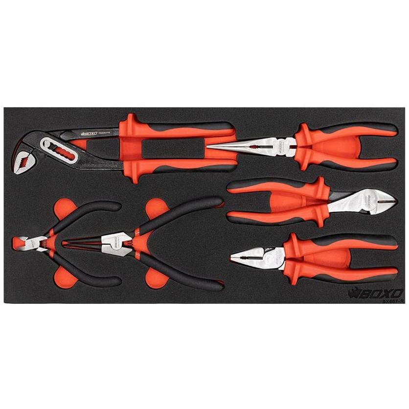 BOXO USA 69-Piece Metric Go Kart Tool Kit With Black 3-Drawer Hand Car ...