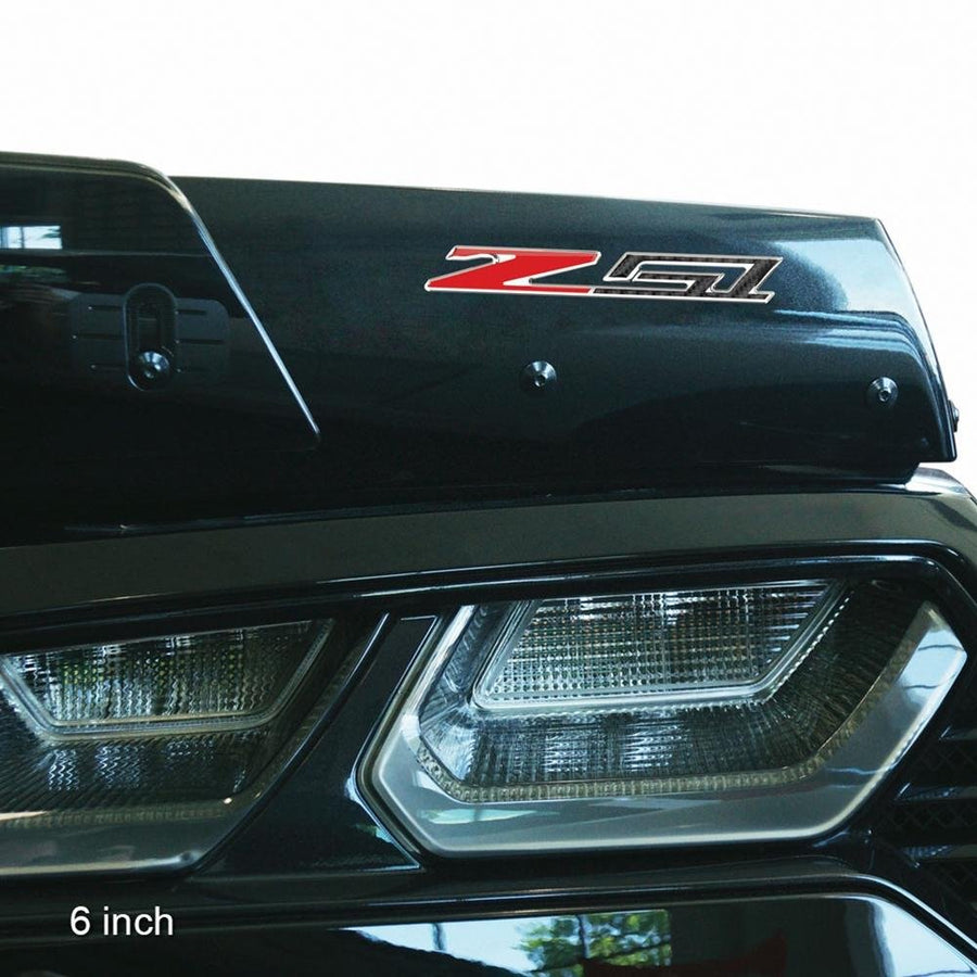 C7, C8 Corvette Z51 Badge/Emblem - Domed - Carbon Fiber Look w/Chrome ...