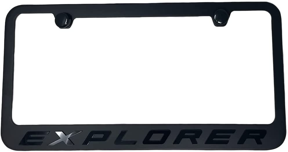 Ford Explorer License Plate Frame - Black on Black – SR1 Performance