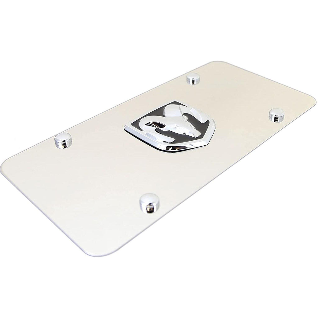 Dodge Ram Logo Chrome Steel License Plate – SR1 Performance