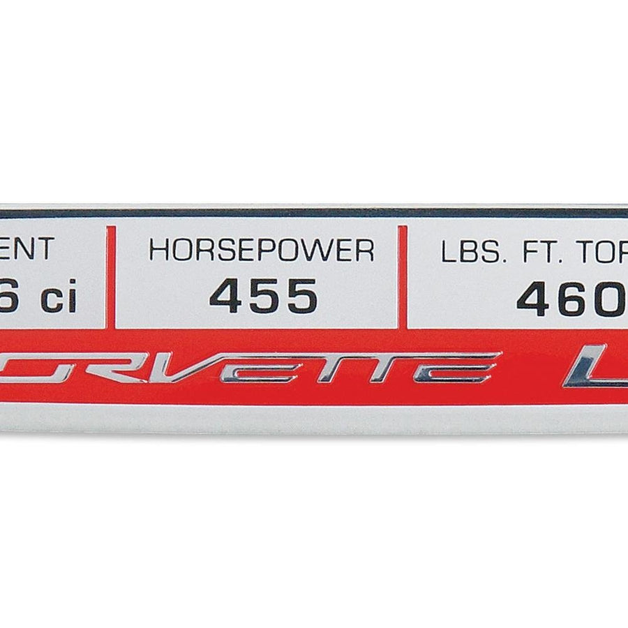 C7 Corvette Stingray Interior Dash Trim Badge - LT1 Performance Logo 4 ...