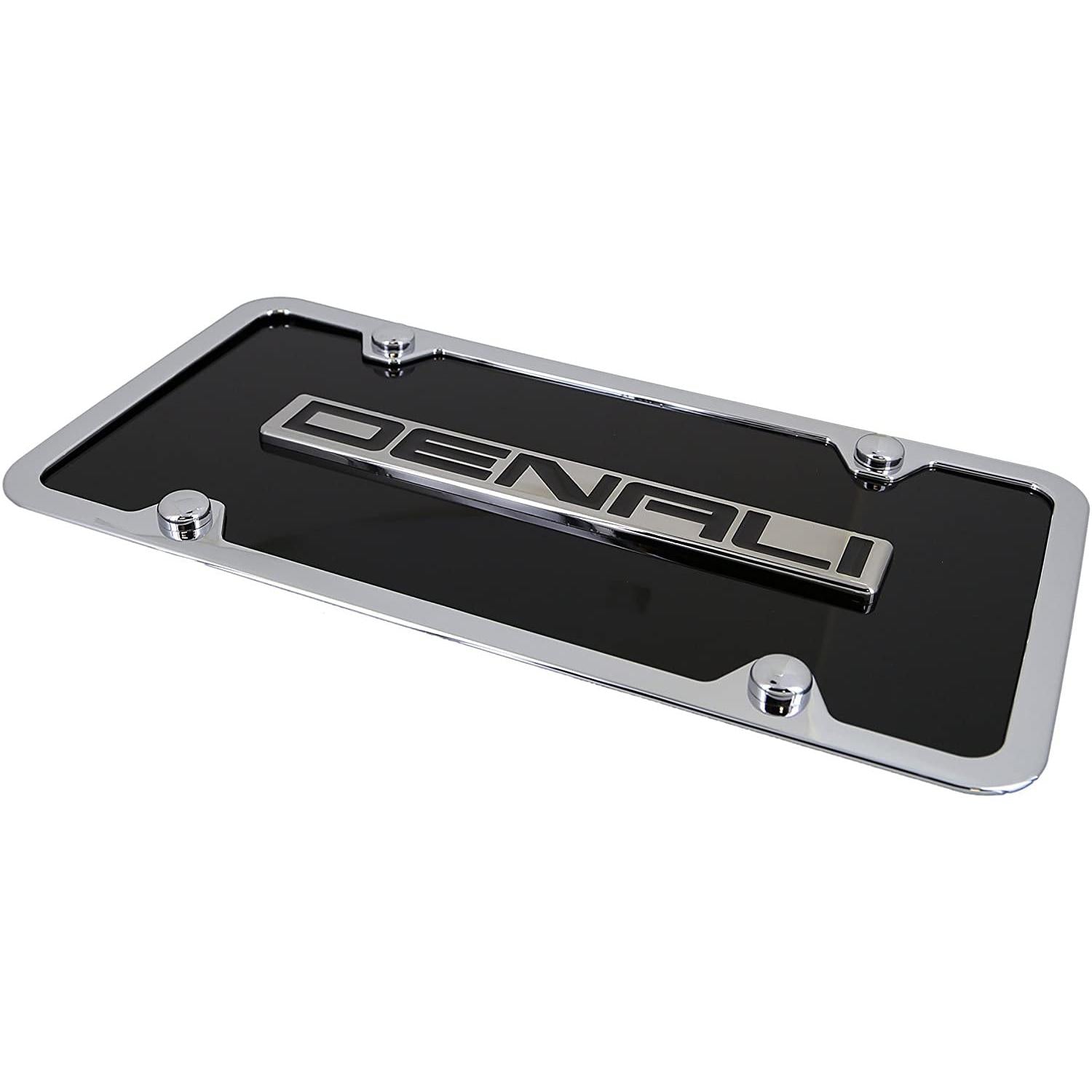 Denali License Plate Kit - Chrome Frame on Black Acrylic Plate – SR1 ...