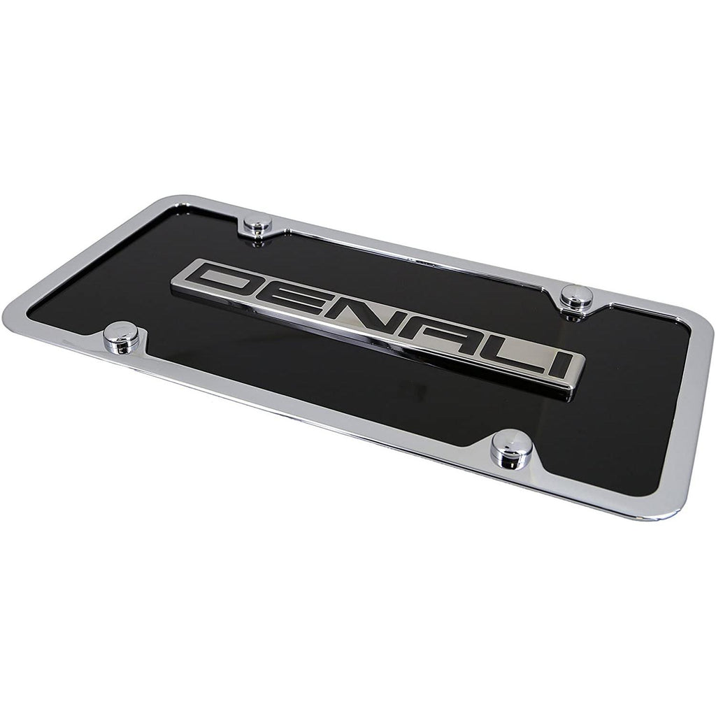 Denali License Plate Kit - Chrome Frame on Black Acrylic Plate – SR1 ...