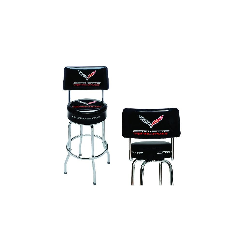 C7 Corvette Racing Counter/Pub Stool w/Back – SR1 Performance