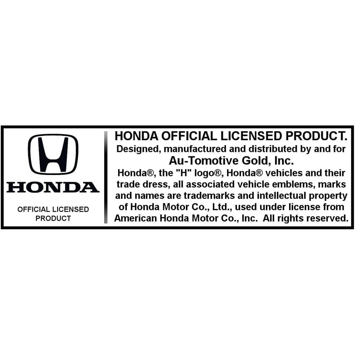 Honda License Plate - Black with Pearl Logo – SR1 Performance