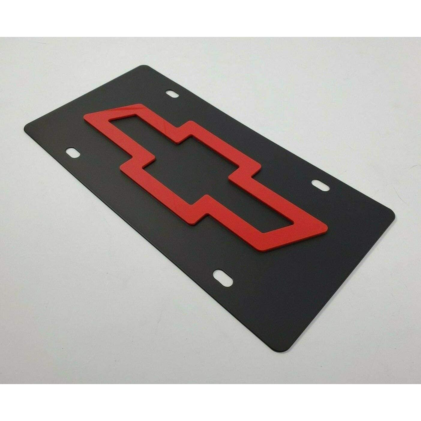 Chevrolet Bowtie License Plate - Carbon Steel with Red Logo – SR1 ...
