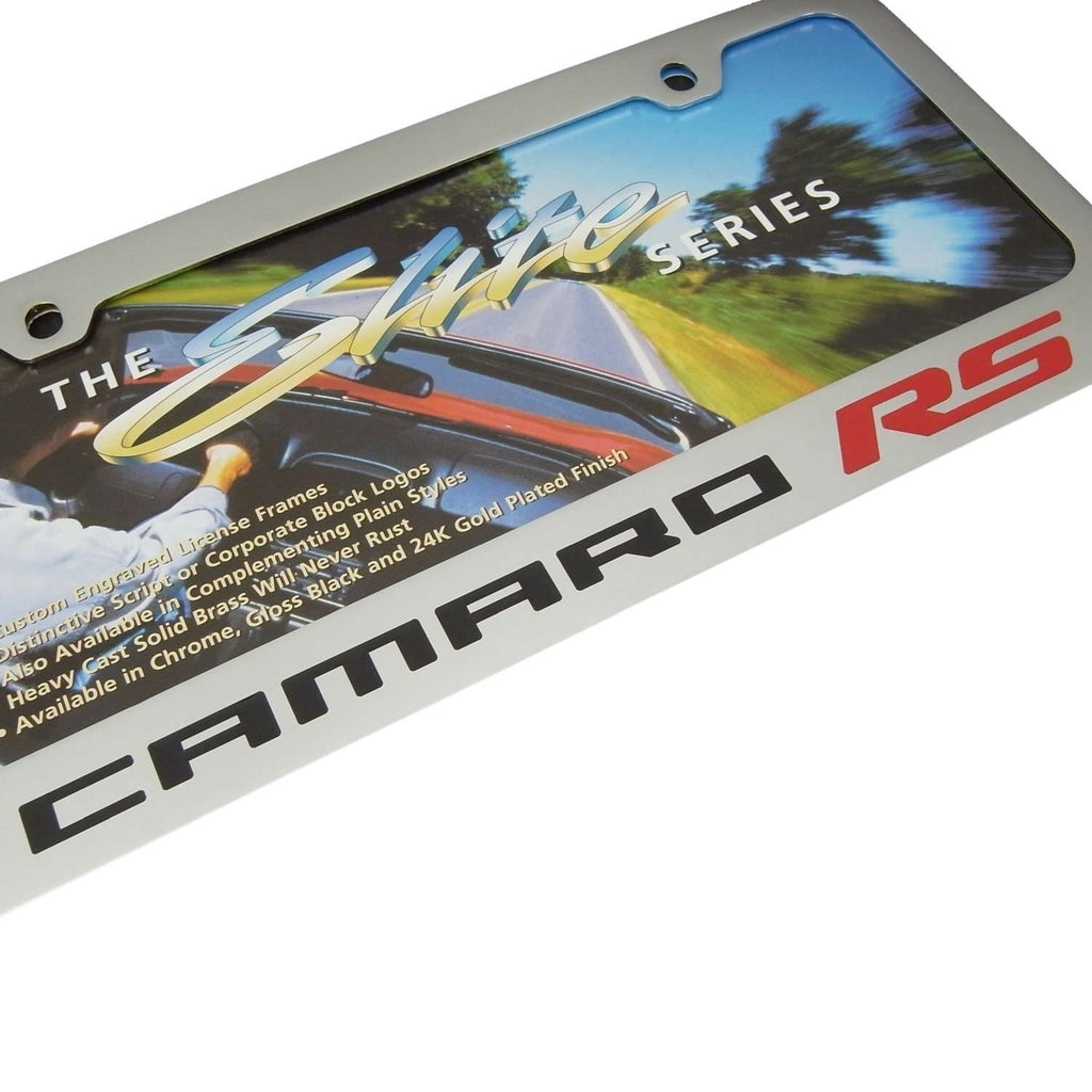 Camaro RS License Plate Frame - Chrome – SR1 Performance